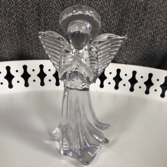 Art | Vintage Clear Glass Crystal Angel Statue | Poshmark
